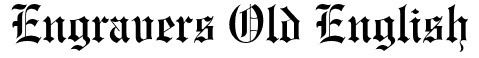 Engravers Old English Font: Free Download | MaisFontes