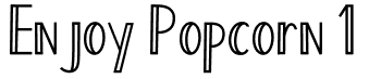 Enjoy Popcorn 1: Baixar Fonte Grátis | MaisFontes