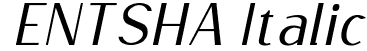 ENTSHA Italic: Baixar Fonte Grátis | MaisFontes