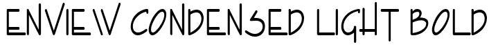 Enview Condensed Light Bold: Download Free Font | MaisFontes
