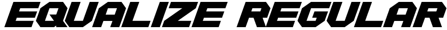 Equalize Regular: Free Font Download | MaisFontes