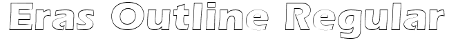 Eras Outline Regular: Free Font Download | MaisFontes