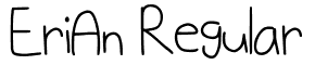 EriAn Regular Font: Free Download | MaisFontes