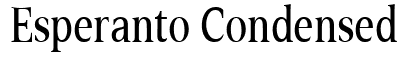 Esperanto Condensed Font: Free Download | MaisFontes