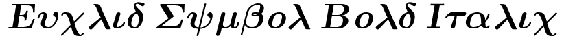 Euclid Symbol Bold Italic Font: Free Download | MaisFontes