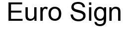Euro Sign Font: Free Download | MaisFontes