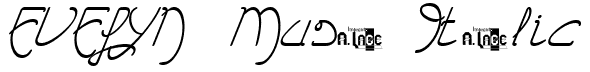 EVELYN Musa Italic: Free Font Download | MaisFontes