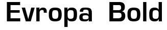Evropa Bold Font: Free Download | MaisFontes