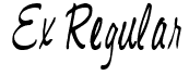 Ex Regular Font: Free Download | MaisFontes