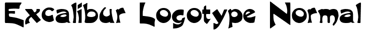 Excalibur Logotype Normal Font: Free Download | MaisFontes