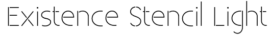 Existence Stencil Light: Free Font Download | MaisFontes