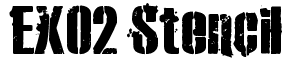 EXO2 Stencil: Baixar Fonte Grátis | MaisFontes