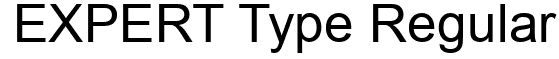 EXPERT Type Regular Font: Free Download | MaisFontes