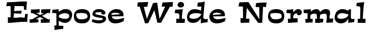 Expose Wide Normal: Free Font Download | MaisFontes