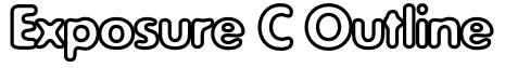 Exposure C Outline: Free Font Download | MaisFontes