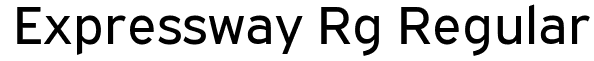 Expressway Rg Regular: Free Font Download | MaisFontes