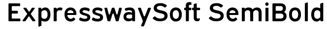 ExpresswaySoft SemiBold Font: Free Download | MaisFontes