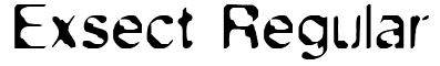 Exsect Regular: Baixar Fonte Grátis | MaisFontes