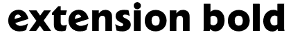 extension bold: Download Free Font | MaisFontes