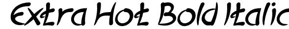 Extra Hot Bold Italic Font: Free Download | MaisFontes