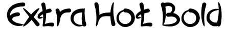 Extra Hot Bold Font: Free Download | MaisFontes