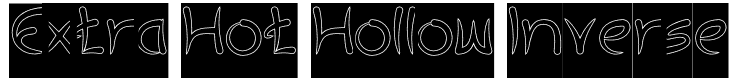 Extra Hot Hollow Inverse Font: Free Download | MaisFontes
