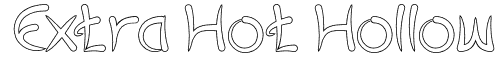 Extra Hot Hollow Font: Free Download | MaisFontes