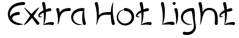 Extra Hot Light Font: Free Download | MaisFontes