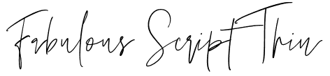 Fabulous Script Thin: Free Font Download | MaisFontes