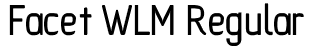 Facet WLM Regular: Baixar Fonte Grátis | MaisFontes