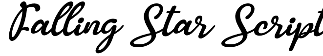 Falling Star Script Font: Free Download | MaisFontes