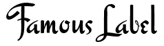 Famous Label: Free Font Download | MaisFontes
