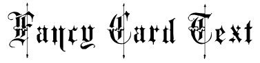 Fancy Card Text: Free Font Download | MaisFontes