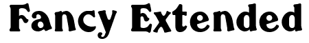 Fancy Extended: Free Font Download | MaisFontes