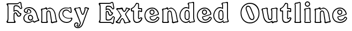 Fancy Extended Outline: Free Font Download | MaisFontes