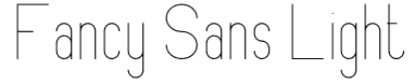 Fancy Sans Light: Free Font Download | MaisFontes