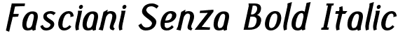 Fasciani Senza Bold Italic: Baixar Fonte Grátis | MaisFontes
