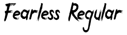 Fearless Regular: Free Font Download | MaisFontes