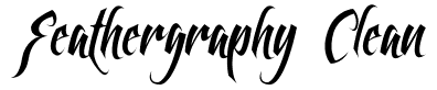 Feathergraphy Clean Font: Free Download | MaisFontes