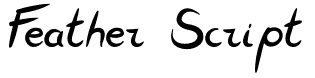 Feather Script: Free Font Download | MaisFontes