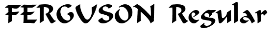 FERGUSON Regular: Free Font Download | MaisFontes