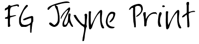 FG Jayne Print: Free Font Download | MaisFontes