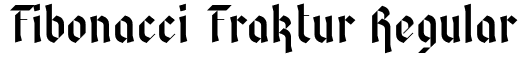Fibonacci Fraktur Regular: Free Font Download | MaisFontes