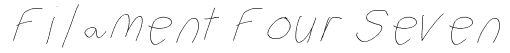 Filament Four Seven Font: Free Download | MaisFontes