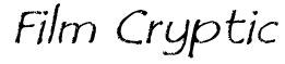 Film Cryptic: Free Font Download | MaisFontes