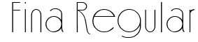 Fina Regular Font: Free Download | MaisFontes