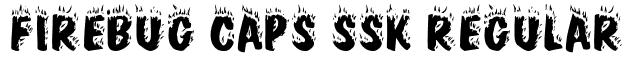 Firebug Caps SSK Regular Font: Free Download | MaisFontes