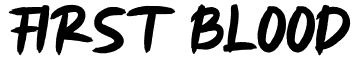 FIRST BLOOD: Free Font Download | MaisFontes