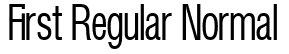 First Regular Normal: Free Font Download | MaisFontes