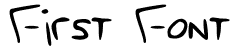 First: Free Font Download | MaisFontes